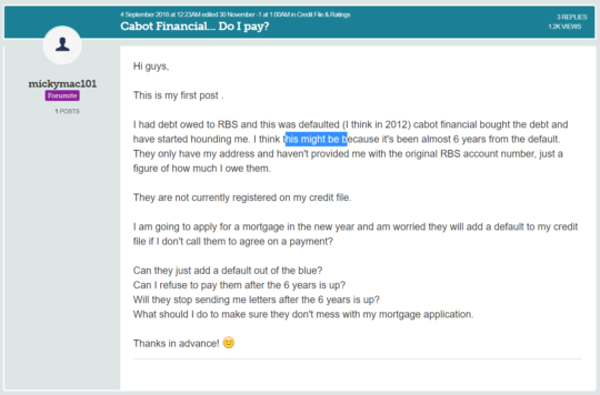 Cabot Financial Debt Collectors UK - Should You Pay? 2023