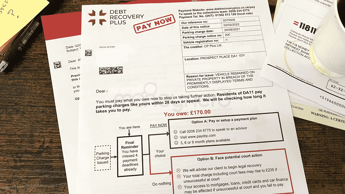 Debt Recovery Plus (DRP) Parking Fine - Should You Pay?