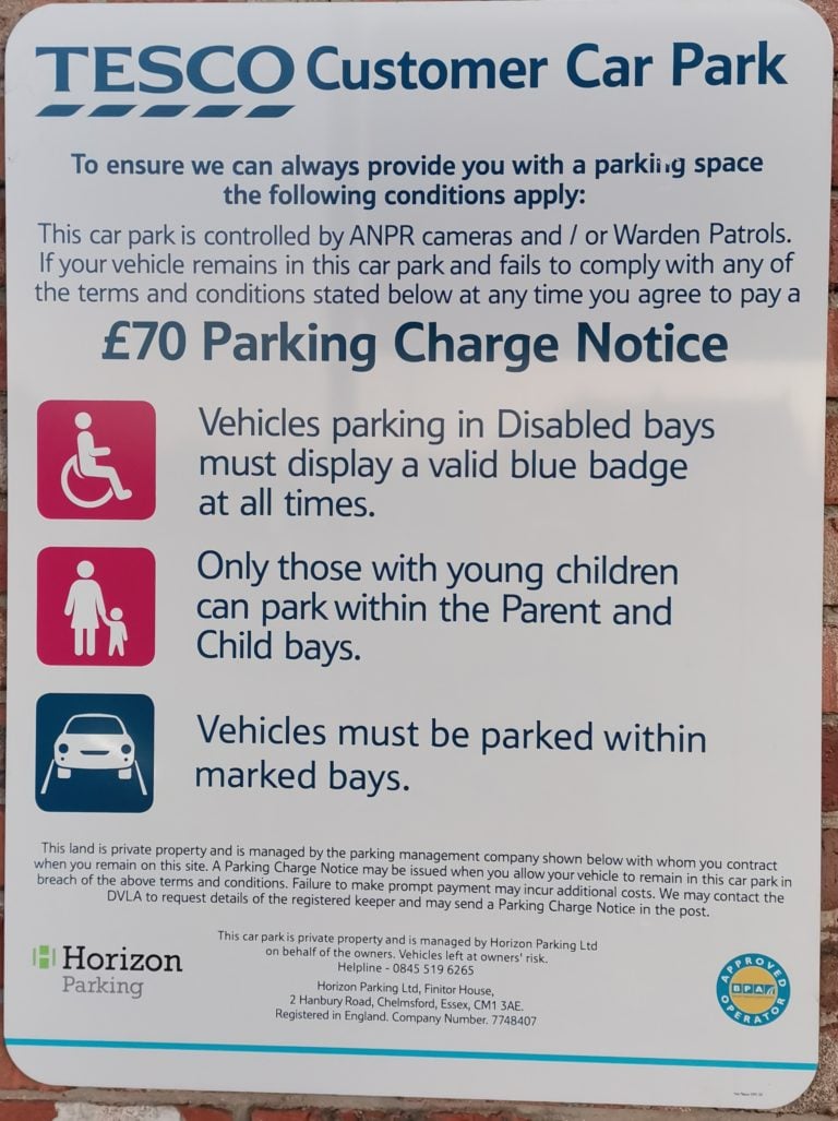 Tesco Parking Fine - Pay or Appeal?