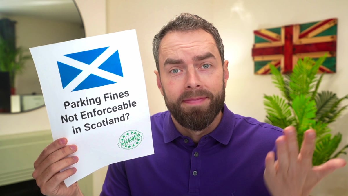 Parking Fines Not Enforceable in Scotland?