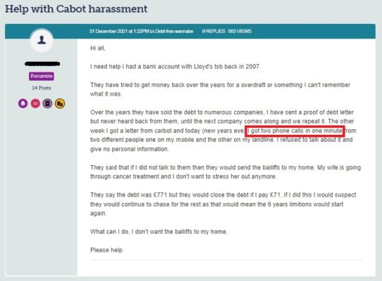 Cabot Financial Debt Collectors UK - Should You Pay? 2023