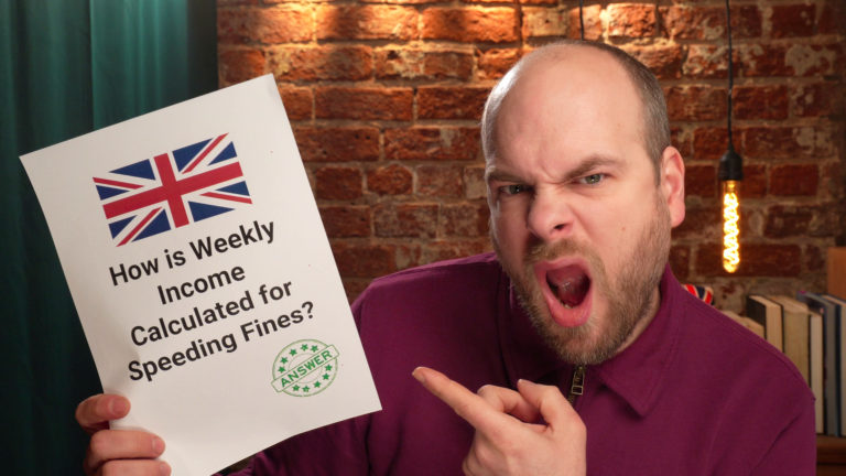 How is Weekly Income Calculated for Speeding Fines?