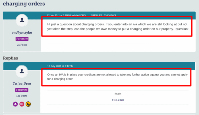 Interim Charging Order Not Yet Made Final - There's Hope!