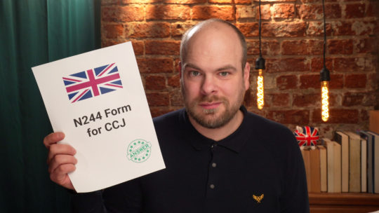 N244 Form for CCJ - Where to Send and What to Do?