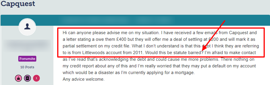 CapQuest Debt Recovery - Should You Pay?