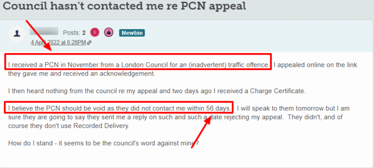 PCN Appeal Letter Template - Free Sample