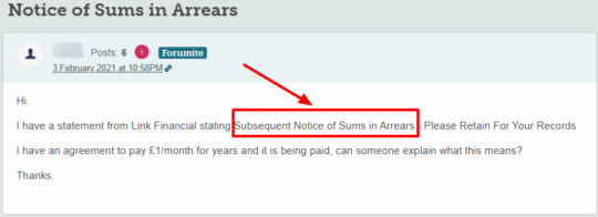 Notice of Sums in Arrears (NOSIA) All You Need To Know