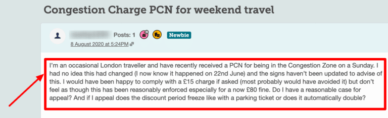 Transport for London Penalty Charge - Pay or Appeal?