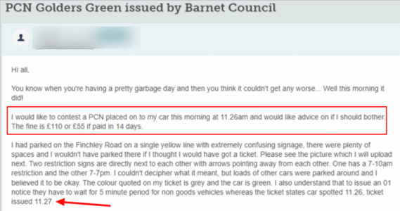 Barnet PCN - Should you Pay or Appeal?