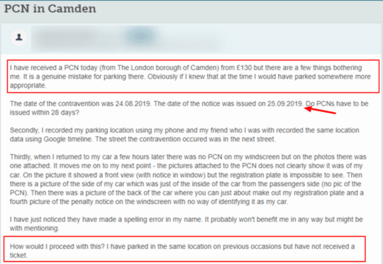 Camden PCN - Pay or Appeal?