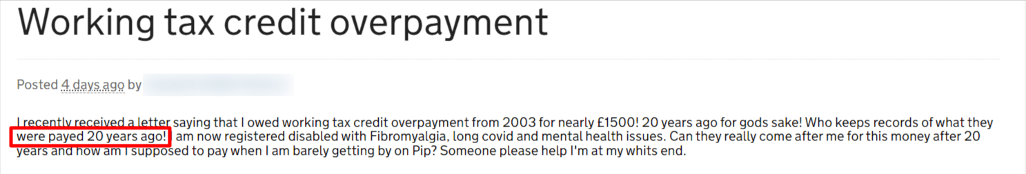 Tax Credits Overpayment was Not My Fault - How to Dispute