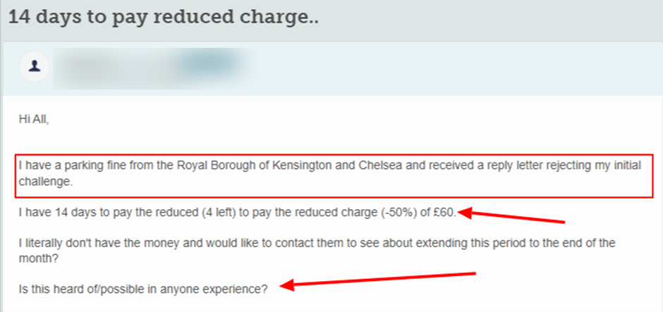 Kensington and Chelsea PCN - Pay or Appeal?