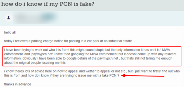 How to Spot a Fake Penalty Charge Notice